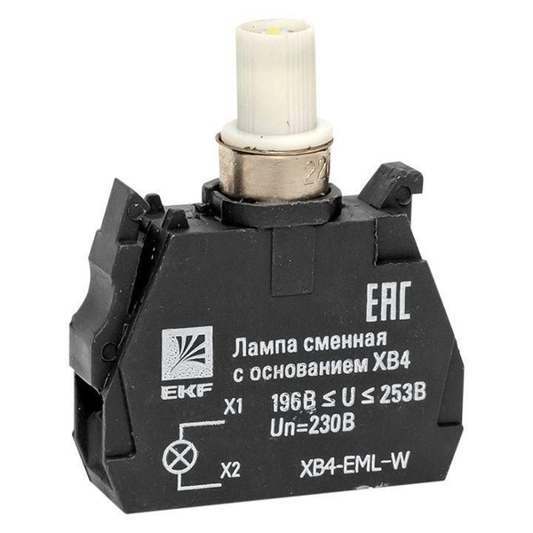 Лампа сменная с основанием XB4 бел. 230В PROxima EKF XB4-EML-W - купить по выгодной цене в ...