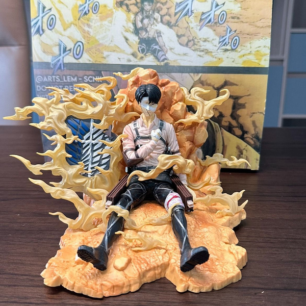 аниме фигурки атака титанов/"Levi Ackerman"фигурка(15CM)-H6 - купить с ...
