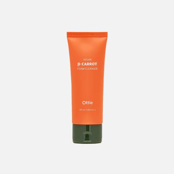 OTTIE Очищающая пенка для лица (Vegan Beta-Carrot Foam Cleanser) 100 мл ...