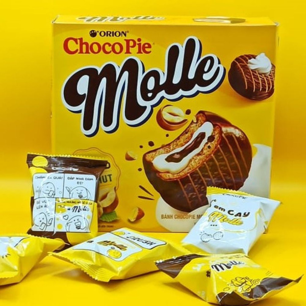 Орион Чоко Пай Миндаль Фундук Orion Choco Pie Molle Almond Hazelnut