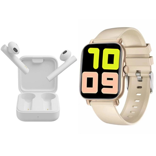 Купить смарт-часы Olika Y15 Watch-Black gang+xiaomi Air2 SE-White ...
