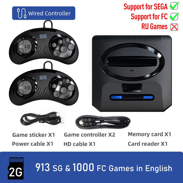 Игровая приставка DATA FROG Y2 SG 16 бит 4K для игровой консоли MD Sega ...