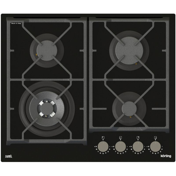 Варочная панель газовая Korting, 9550 Вт, 4 конфорки, HGG 6987 CTN FLC ...