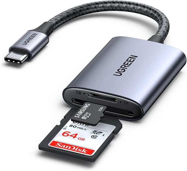 Картридер Ugreen 80888 Cm401 Usb Type C Thunderbolt 3 4 Microsd Sd