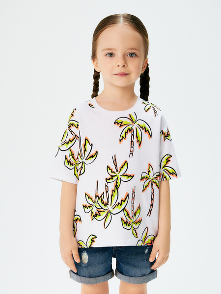 Футболка Acoola, размер 140, цвет белый, хлопок 100% - купить по выгодной цене в интернет ...