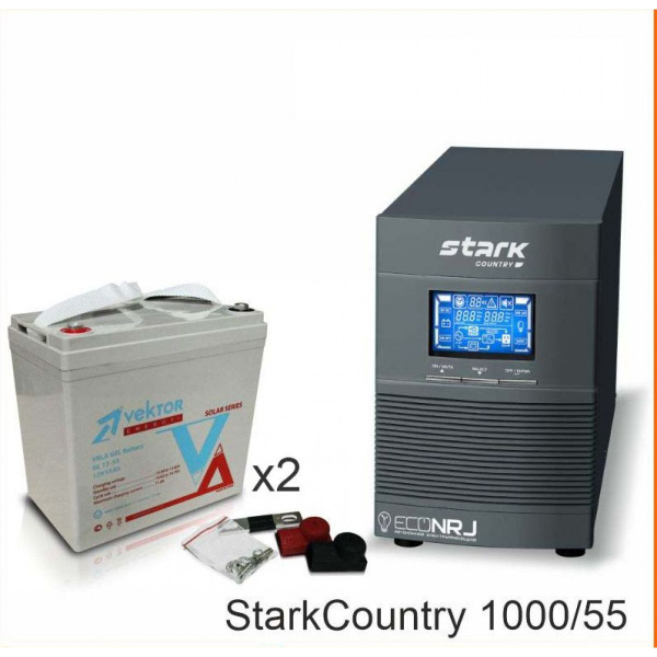 ИБП С двойным преобразованием Stark Country, 1000 В·А купить по ...