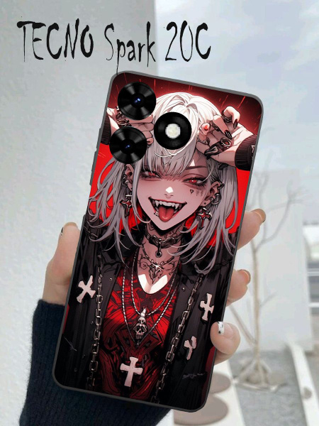 Чехол на Tecno Spark 20c аниме девочка купить с доставкой по выгодным ценам в интернет
