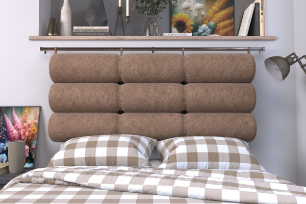Набивное изголовье-подушка для кровати Mr. Mattress Soft XL 180x25 ...