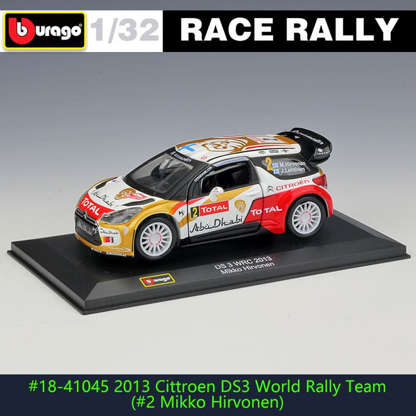 Машинка Bburago 1/32 Car model Citroen DS3 WRC #2 - купить с доставкой ...