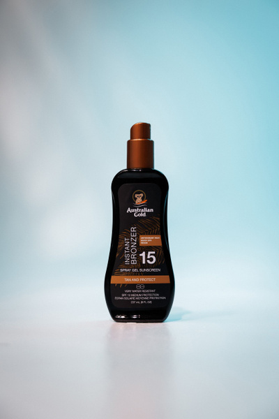 Australian Gold Spray Gel Sunscreen with Instant Bronzer SPF 15 ...