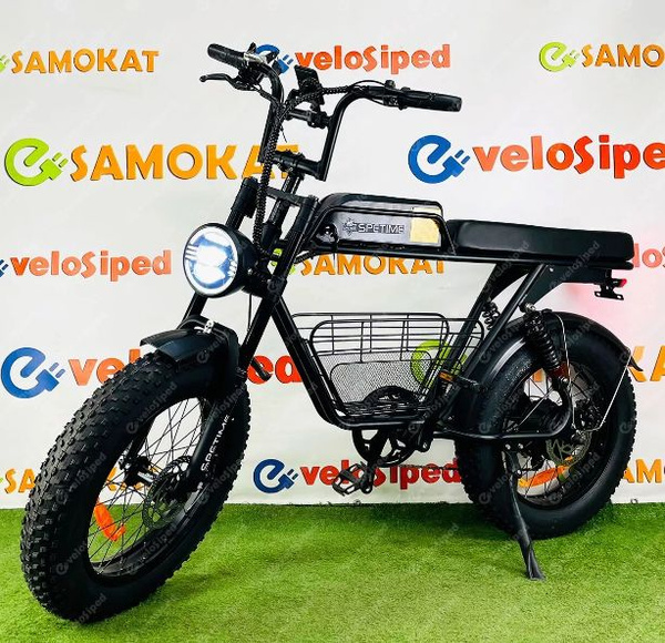 Электровелосипед фэтбайк двумя сидениями / Электрический / Велогибрид Spetime K7 500 Вт - купить ...