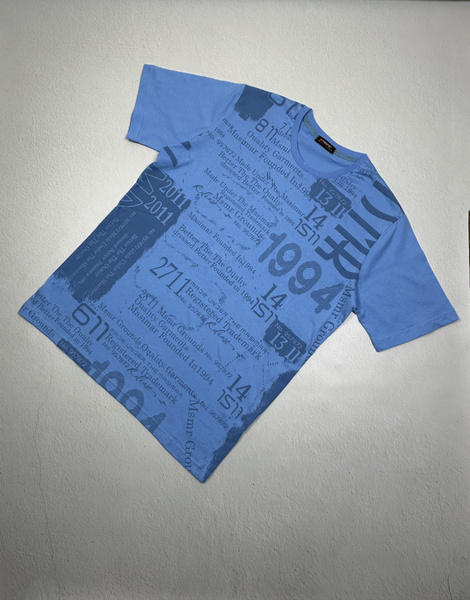 Футболка Masimar, размер 54, цвет голубой, 100% хлопок - купить по ...