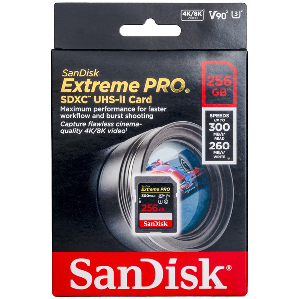 SanDisk Карта памяти Extreme PRO 256 ГБ (SDSDXDK-256G-GN4IN) - купить с ...