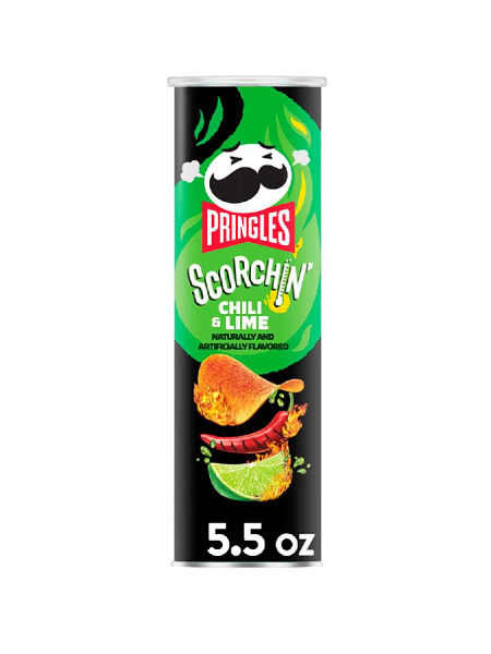 Чипсы Картофельные Pringles Scorchin Chili & Lime, 158 г - купить с ...