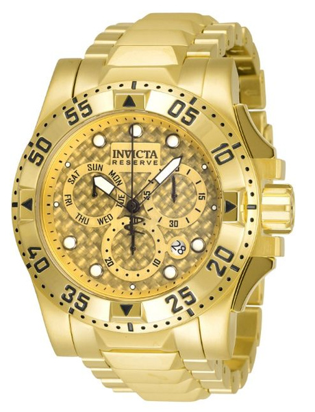 Invicta Часы наручные Кварцевые Reserve Excursion Gold Label - купить с ...