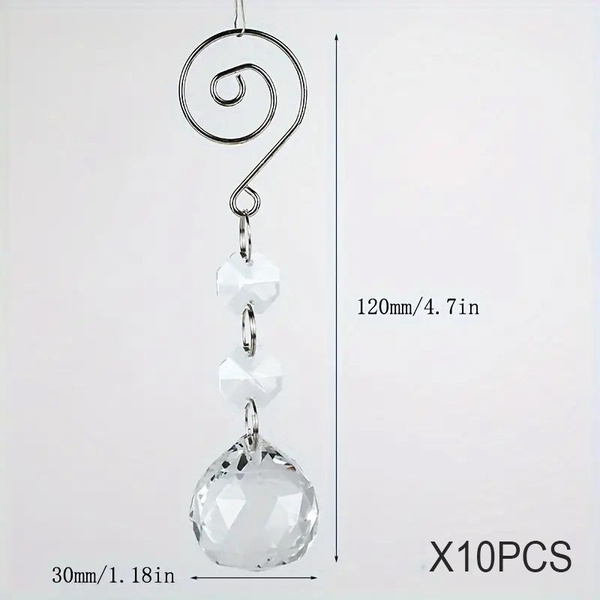 Украшение подвесное интерьерное 10ШТКулон с хрустальным шаром из A35 1s купить по доступным
