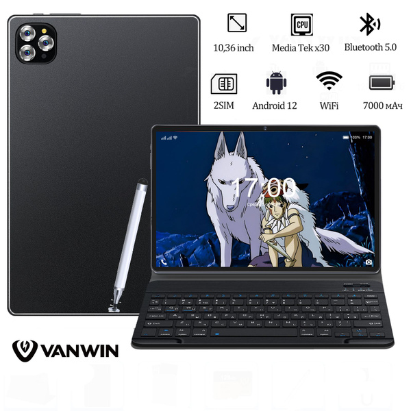 Купить планшет VANWIN андроид 12 с клавиатурой 10.36", 512 GB по низкой цене: отзывы, фото ...