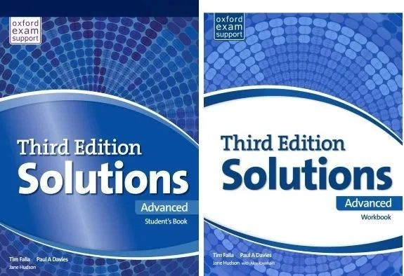 Solutions (3rd edition) Advanced: Student's book + Workbook + диск ...