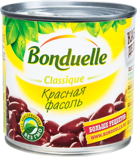 Фасоль Bonduelle Classique красная, 400г х 6 штук - купить с доставкой по выгодным ценам в ...