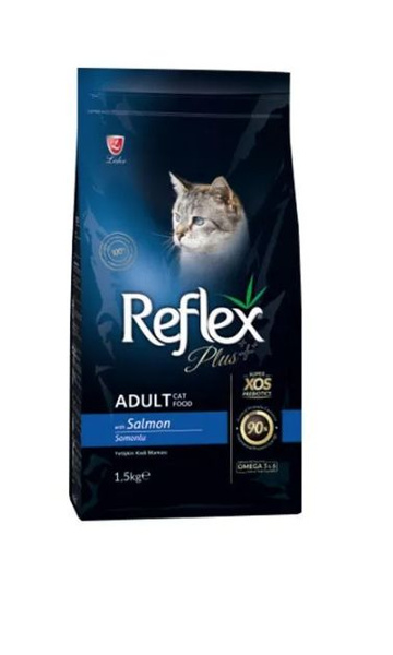REFLEX PLUS сухой корм для кошек с лососем купить на OZON по низкой цене (1822890986)