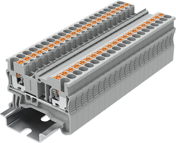 Клемма для проводов Supu / Супу TP 1-1 проходная, серая, 2.5мм2, 1шт ...