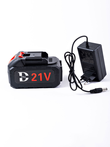 Аккумулятор Dhy 21V 2Ah, ЗУ в комплекте, универсальный съемный литий-ионный, для ...