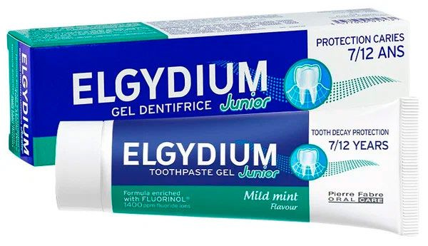 Характеристики Эльгидиум Зубная паста-гель junior mild mint Защита от ...