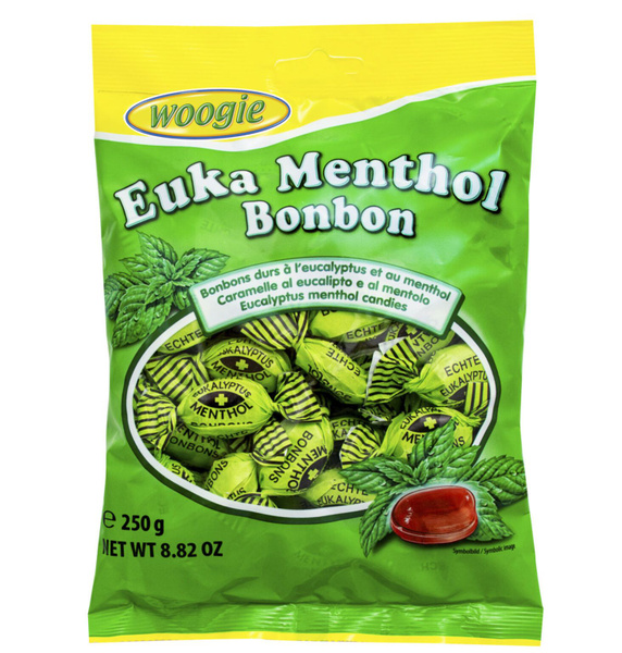 Натуральные Ментоловые Леденцы Woogie Euka Menthol Bonbon со вкусом ...