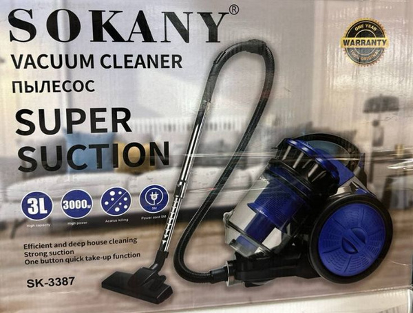 Бытовой пылесос B&P ys_hoover_sokany_sk3387dasdasdas, синий - купить по низким ценам в интернет ...