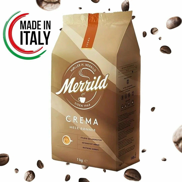 Кофе в зернах MERRILD Crema, 1000г. Италия - купить с доставкой по ...
