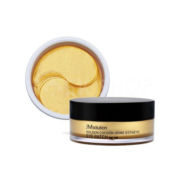 JMsolution Golden Cocoon Home Esthetic Eye Patch Гидрогелевые патчи с экстрактом шелкопряда 60шт ...