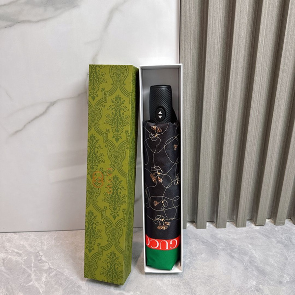 Зонт Gucci, 3 сложения, черный, зеленый купить по низкой цене в ...