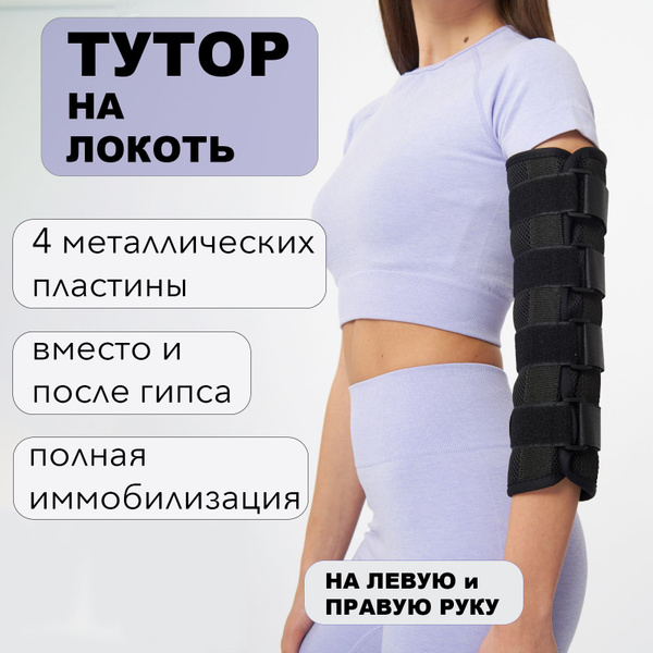 Тутор локтевого сустава. Ортез локтевой с металлическими пластинами ...