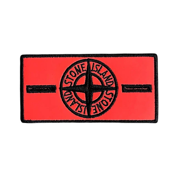 Патч термо Stone Island с пуговицами оранжевый купить на OZON по низкой ...