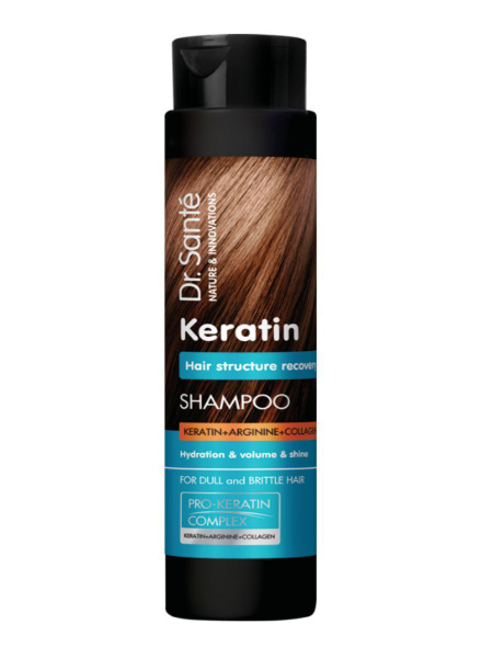 Dr.Sante Keratin Шампунь для тусклых и ломких волос Восстановление ...