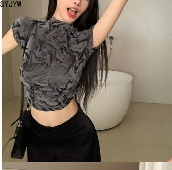 Футболка SYJYW, размер 42, цвет темно-серый, Полиэстер - купить по выгодной цене в интернет ...