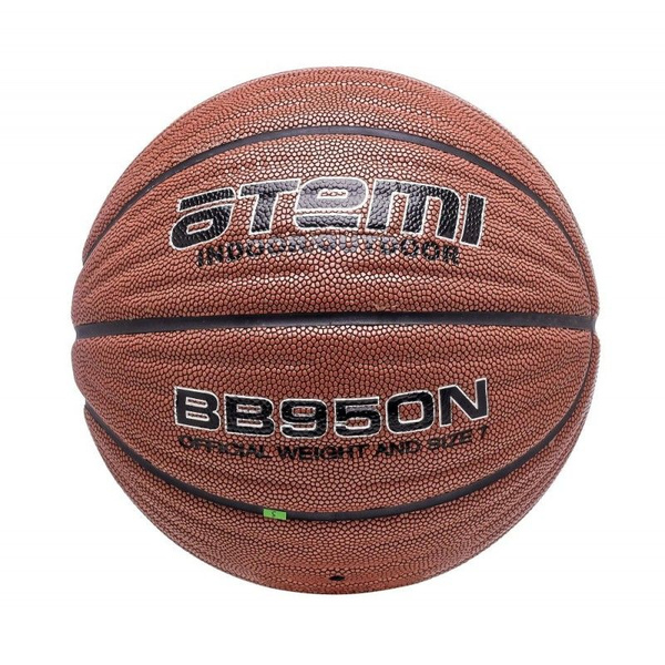 Мяч баскетбольный Atemi BB950, 7 размер, оранжевый, черный купить по ...