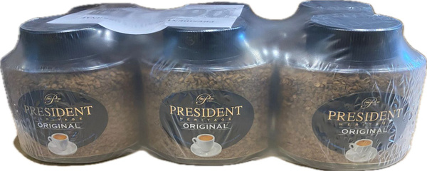 Кофе растворимый President Сублимированный 600г. 6шт. купить на OZON по ...