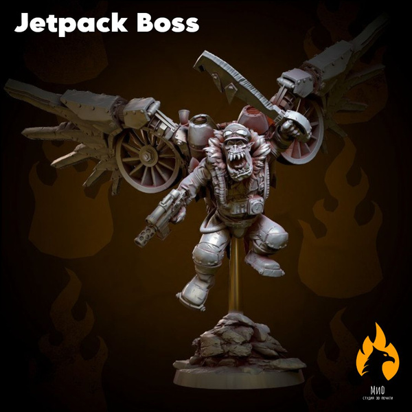 Warhammer 40000 Орки / JetPack Boss / Миниатюры для настольной игры ...