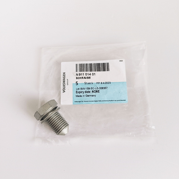 Пробка сливная поддона VAG N91101401 Audi VW Skoda Seat / Ауди ...