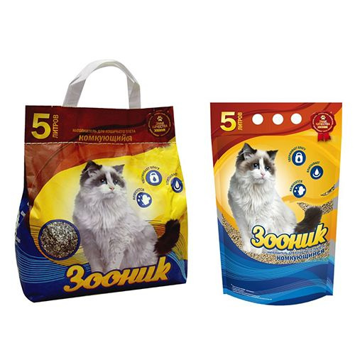 Зооник / Наполнитель для кошачьего туалета Комкующийся, 5 л - купить с ...