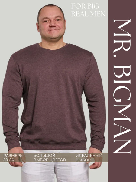 Джемпер MR. BIGMAN - купить с доставкой по выгодным ценам в интернет-магазине OZON (1000633643)