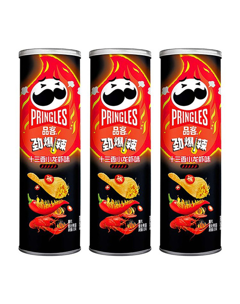 Картофельные чипсы Pringles Spicy Crayfish со вкусом острого краба, 3 уп по 110 гр - купить с ...