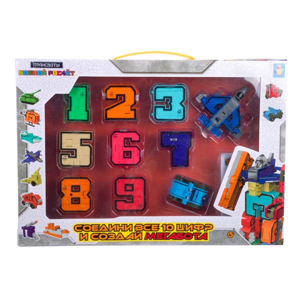 Игрушки трансформеры 1TOY Трансботы Боевой расчет, математика для ...