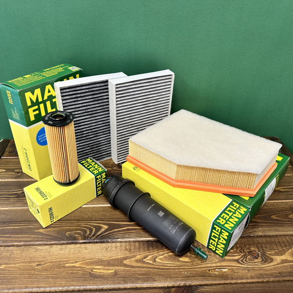 Комплект фильтров для ТО на BMW 3.0D 5 6 7 8 X5 X6 X7 MANN FILTER ...