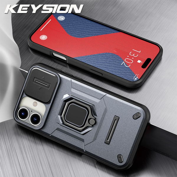 Характеристики Противоударный защитный чехол KEYSION для iPhone 16 Pro Max Slide Push Pull ...