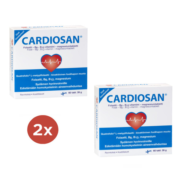 Витамины для сердца Cardiosan 120 таб (2 уп по 60 таб) Финляндия купить ...