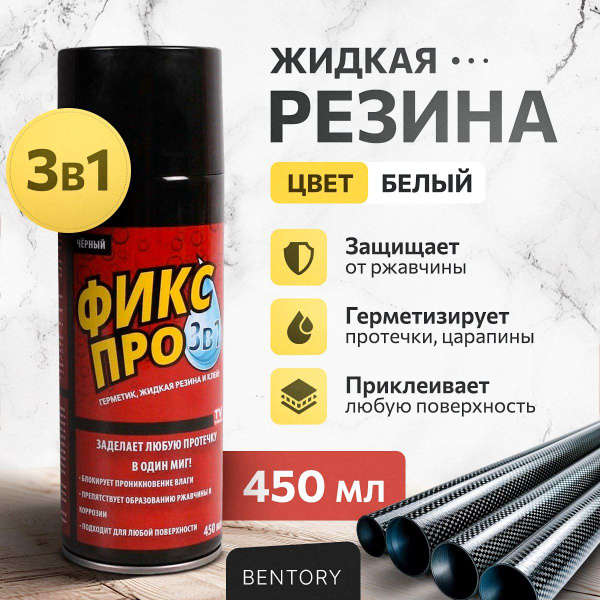 Лучшая жидкая резина фикс про герметик в баллончике 3 в 1 BENTORY ...