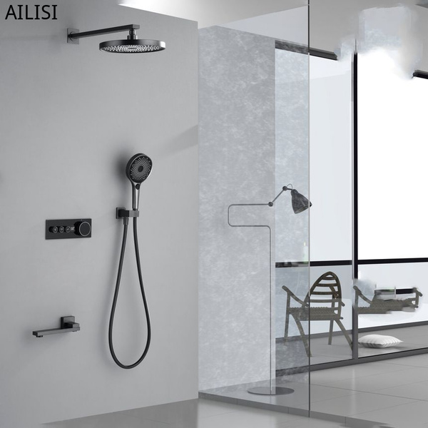 Alice Встраиваемый душевой комплект AILISI R-темно-серый темно-серый купить на OZON по низкой ...