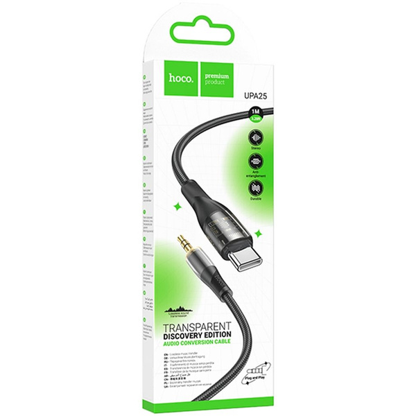 Кабель hoco UPA25-T-B - купить по низкой цене в интернет-магазине OZON (1692556236)